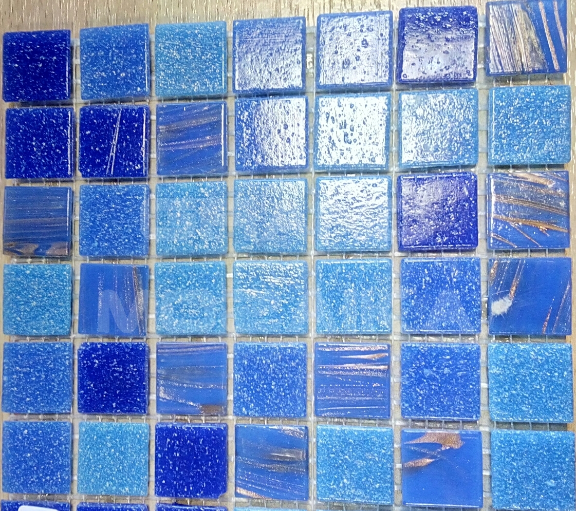 Стеклянная мозаика с авантюрином арт. 32023 - купить в интернет-магазине